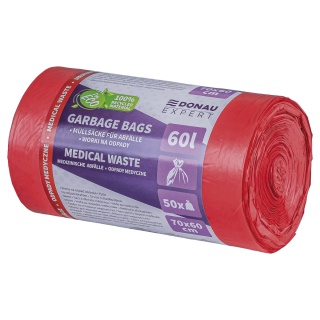 Medical waste bags DONAU EXPERT, LDPE, 60l, 50 pcs., red - PBS Connect ...